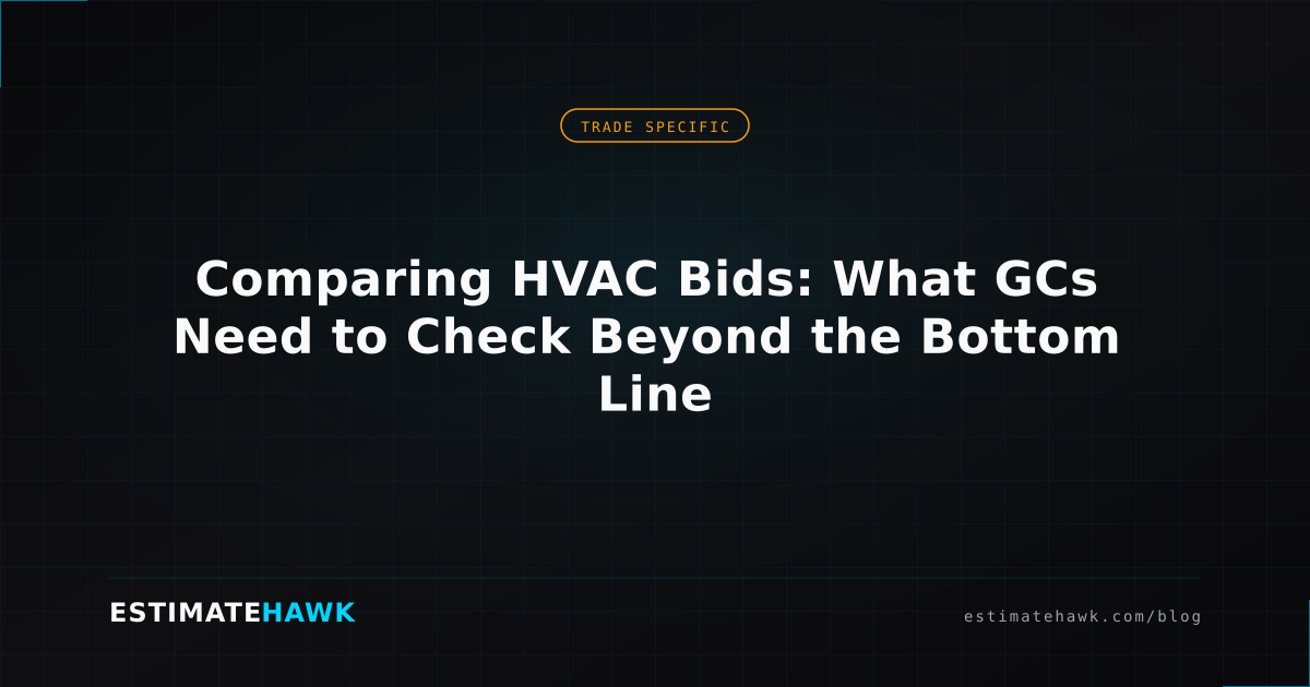 Comparing HVAC Bids: What GCs Need to Check Beyond the Bottom Line ...